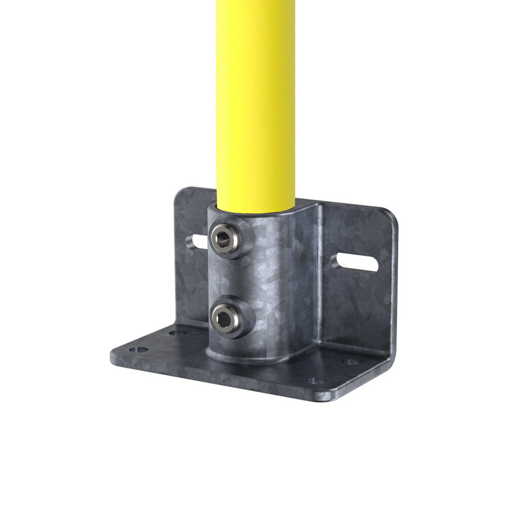 Railing Flange with Toe Board Adapter – Safety Rail Company